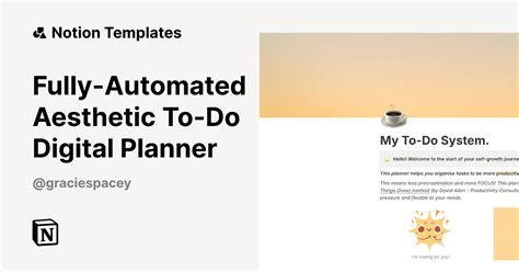 Fully Automated Aesthetic To Do Digital Planner Template By Fully Automated Aesthetic To Do Digital Planner Template By