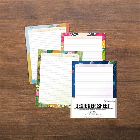 Creative Space One Sided Ruled Designer Assignmentproject A4 Sheets Price Buy Online At ₹39 Creative Space One Sided Ruled Designer Assignmentproject A4 Sheets Price Buy Online At ₹39