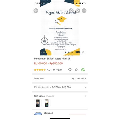 Jual Tugas Akhir Tugas Data Skripsi File Kti Tesis Disertasi Jurnal Artikel Shopee Indonesia