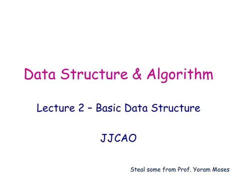 Ppt Data Structure And Algorithm Powerpoint Presentation Free Download