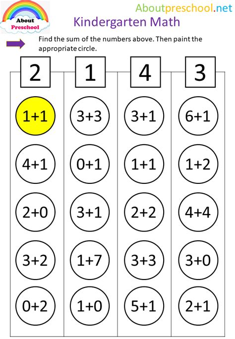 Kindergarten Math 10 About Preschool