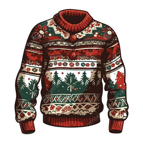 못생긴 크리스마스 스웨터 무료 스티커 클립 아트 스웨터 인쇄 벡터 일러스트 레이 션 크리스마스 스웨터 만화 상표 Png 일러스트 및 벡터 에 대한 무료 다운로드
