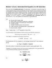 Understanding DC Generators: Equations & Working Principles | Course Hero