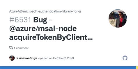 bug azure msal node acquiretokenbyclientcredential throws missing