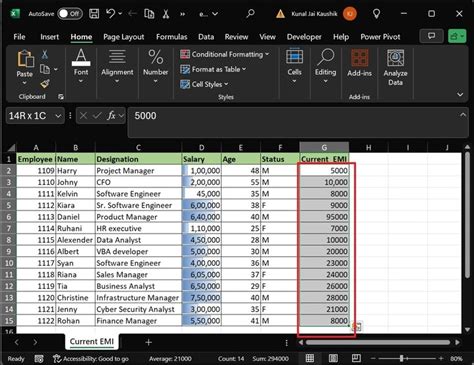 Excel Data Bars