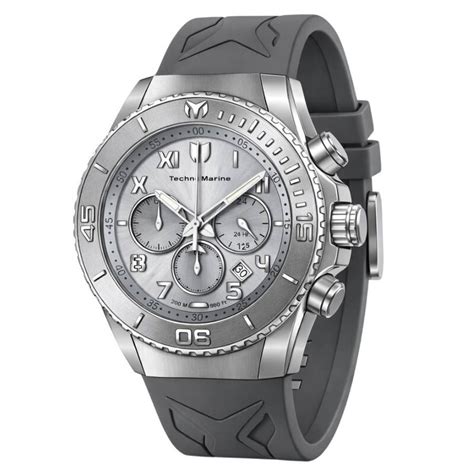 Technomarine Manta Ocean Chronograph Quartz Silver Dial Mens Watch Tm