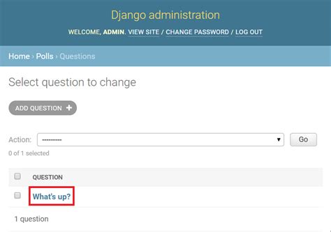 Django Python 튜토리얼 예제로 살펴보는 Django 분석 ② 관리자 기능