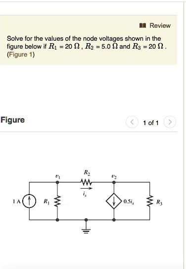 [get answer] solve for the values of the node voltages shown in the