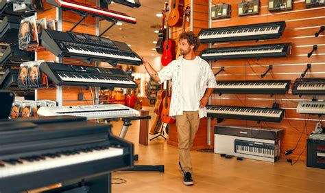 Premium Photo In A Musical Instrument Store