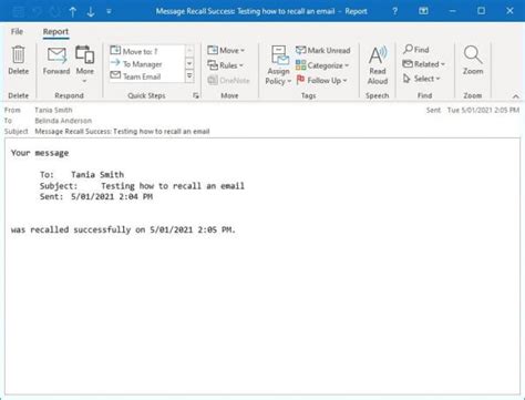 How To Recall Email In Outlook The Training Lady