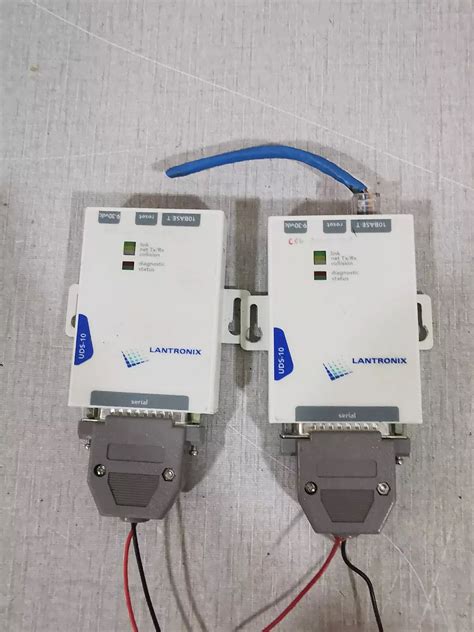 USED LOT 2PCS LANTRONIX UDS 10 UDS 10 02 REV F13 EXTERNAL DEVICE SERVER Orbit Surplus