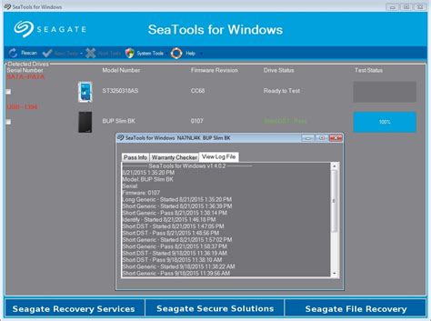 How To Use Seatools For Windows Seagate Us