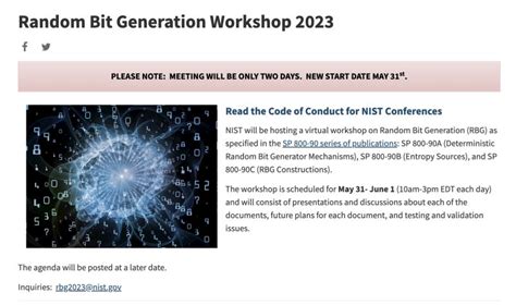 Aegisolve On Linkedin The Random Bit Generation Workshop Program