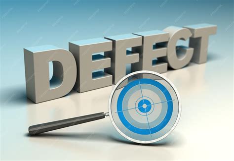 Premium Photo Word Defect With Magnifier And Target Concept Of Zero Defects Or Tqm