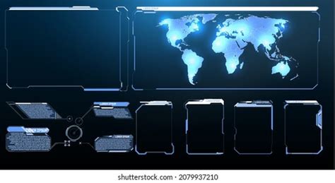 Hud Ui Gui 미래 사용자 인터페이스 스톡 일러스트 2079937210 Shutterstock