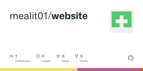 GitHub Mealit Website