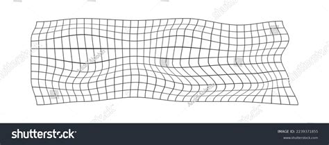 Distorted Grid Texture Warped Mesh Surface Stock Vector Royalty Free 2239371855 Shutterstock