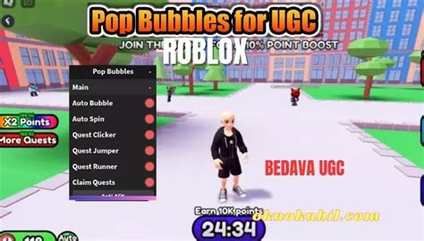 Roblox Pop Bubbles for UGC Script Otomatik Görev Hilesi İndir OkuOkuBil