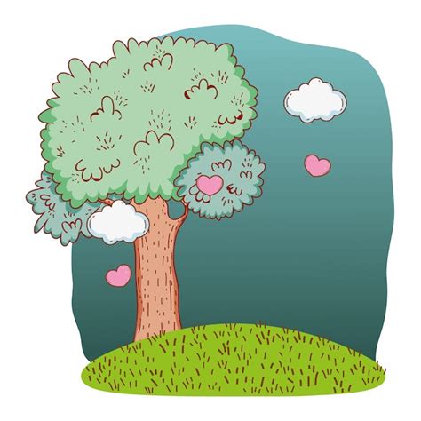 Premium Vector Tree Cute Nature
