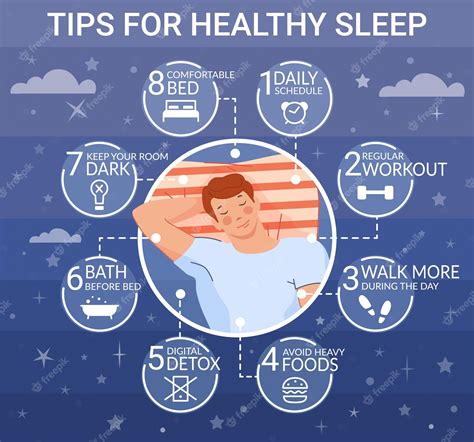 Premium Vector | Good sleep tips better sleeping rules concept care ...