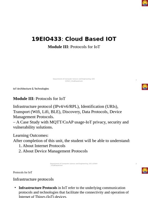 Module 3 Protocols For Iot Pdf