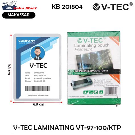 Jual V Tec Laminating Vt Ktp Shopee Indonesia