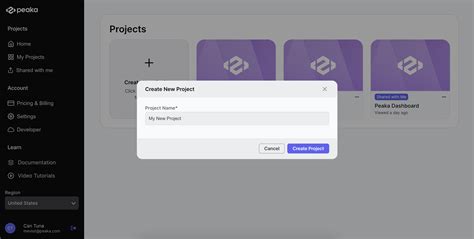 How To Create A Project Peaka