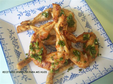 Recetario Spanglish Para Mis Hijos Patas De Ranas A Provenzal Frogs