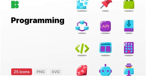 Programming Icons Ft Software And Web Envato