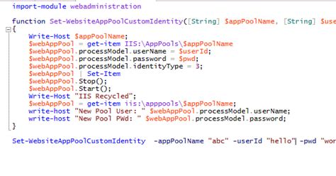 Sitecore Net Core Azure C Nextjs Powershell Set Iis Apppool