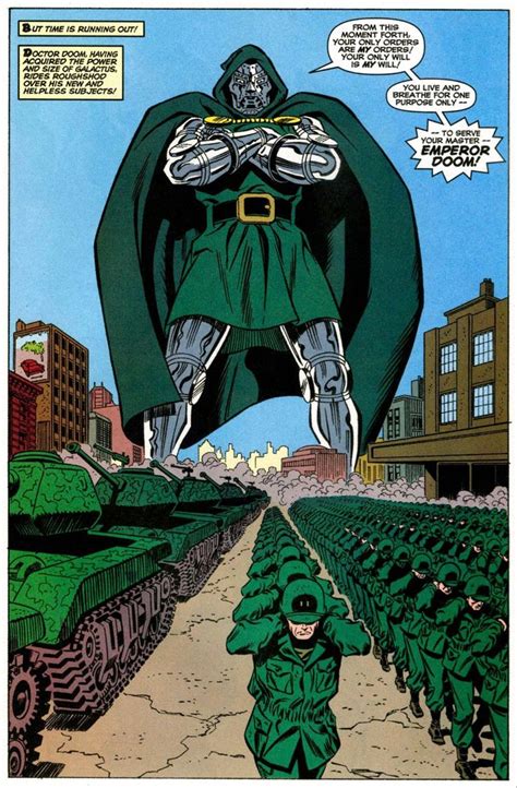 Doctor Doom In Fantastic Four Comic Art Doctor Doom Art Doctor Doom