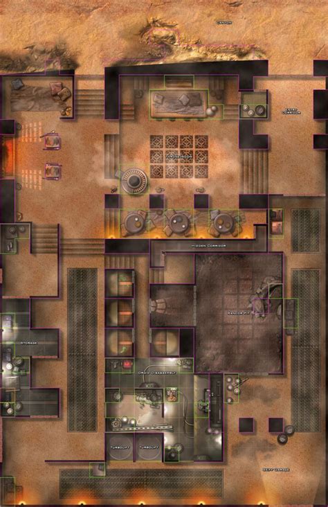 Dark Heresy Rogue Trader Maps Aerial View Of House In The Desert