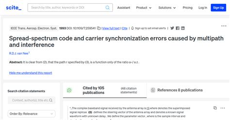 spread spectrum code and carrier synchronization errors caused by