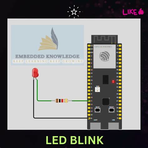 Led Blink Embeddedprogramming Esp Esp32project Esp32 Windows