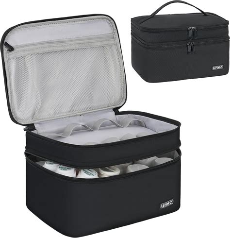 Medicine Storage Bagdouble Layers Pill Bottle Organizer Bag Empty With