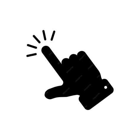 premium vector hand click icon vector pointer icon vector hand cursor