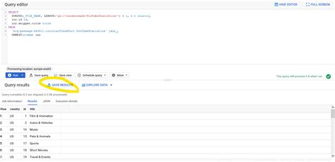 Beginners Guide To BQ Part Query CSV JSON Files Data Analytics Team