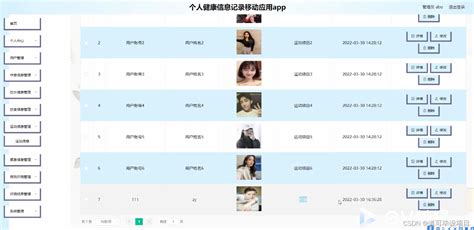 ssm个人健康信息记录移动应用app 开题 源码 csdn博客