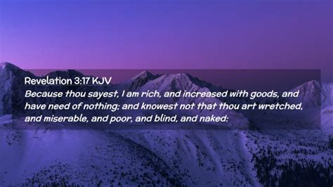 Revelation KJV Desktop Wallpaper Because Thou Sayest I Am Rich