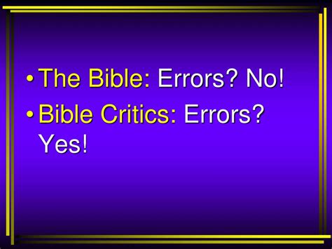 Ppt The Bible Are There Errors Powerpoint Presentation Free Download Id 3983282