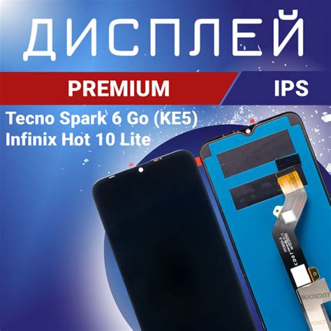 Запчасть для мобильного устройства Tecno Spark 6 Go Ke5 Infinix Hot 10 Lite Ips Premium