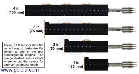 Pololu Force Sensing Linear Potentiometer 4 0″×0 4″ Strip Customizable Length