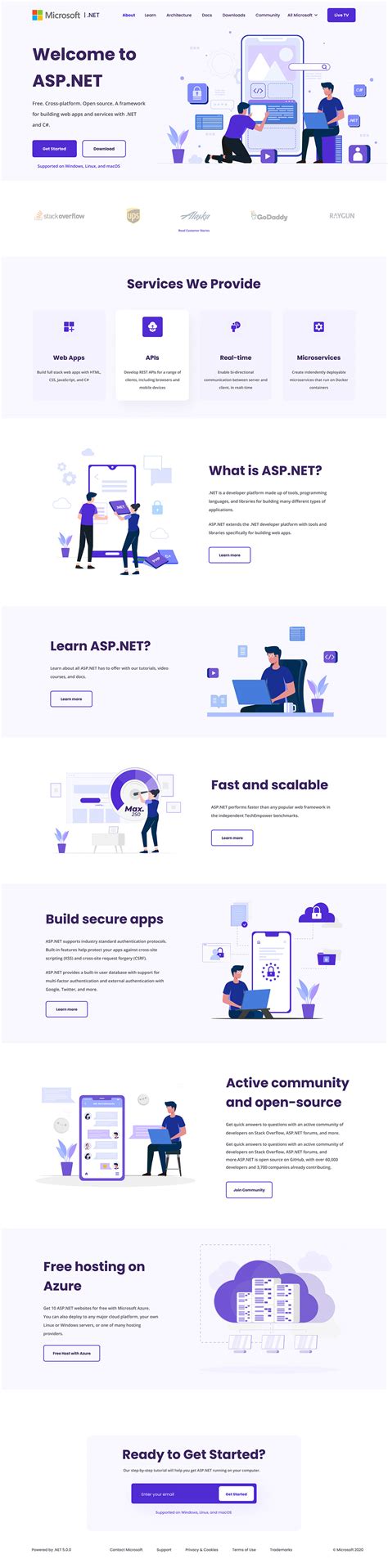ASP Net Website Redesign Behance