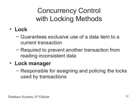Transaction Management And Concurrency Control