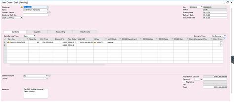 Approval Detail Didnt Show On Sap B1 Mobile Sap Community