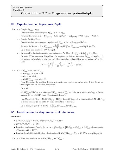 Chap 3 Td Diagrammes Eph Corr Pdf