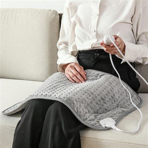 แผ่นให้ความร้อนไฟฟ้าสำหรับผ่อนคลายกล้ามเนื้อตะคริว 80 40ซม แผ่นรองทำความร้อนนุ่มพิเศษปิด