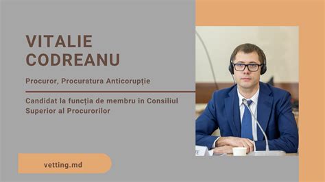 Audierea Publică A Lui Vitalie Codreanu Comisia „pre Vetting”