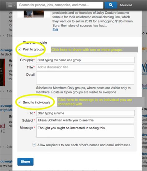 LinkedIn How To Share An Update On LinkedIn PSM Marketing