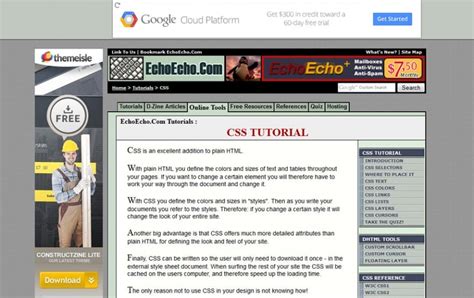 25 Best Collection Of Css Tutorial Websites Css Author